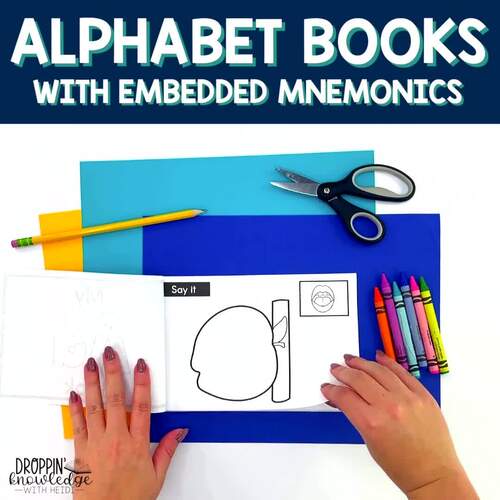 Interactive Alphabet Books with Embedded Mnemonics - Science of Reading