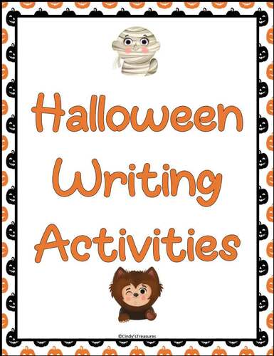 Halloween Writing Activities by Cindy's Treasures | TPT