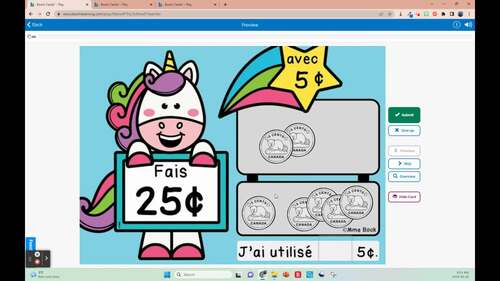 BUNDLE of BOOM Cards: L'argent (1ère année) by Mme Bock | TPT