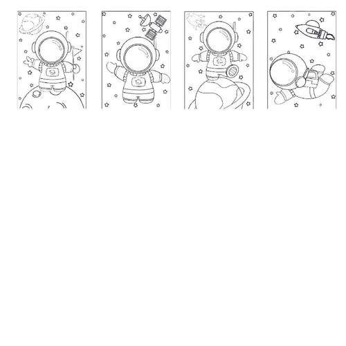 Outer Space Coloring pages, Astronaut Coloring Pages, Printable PDF