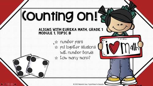 Digital Learning MATH {Interactive PowerPoint®} First Grade: Counting On