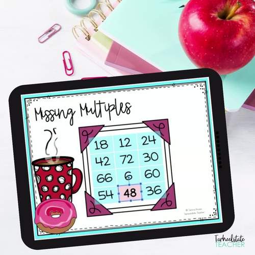 3rd 4th Grade Math Fact Fluency Multiples of 6 Google Classroom ...