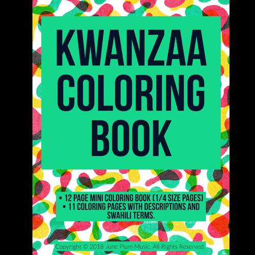 Kwanzaa Posters & Coloring Books by June Plum Music | TpT