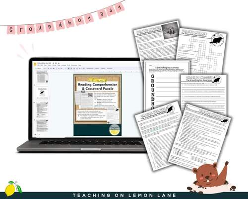 5th February Groundhog Day Crossword Puzzle Reader's Theatre Coloring ...