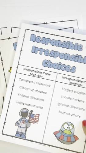 RESPONSIBILITY Character Education Lesson Activities for SEL Theme Day