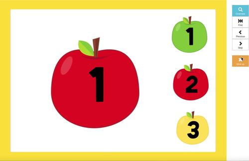 Matching Numbers on Apples with Boom Cards™ | 1 to 10 | Digital | TPT