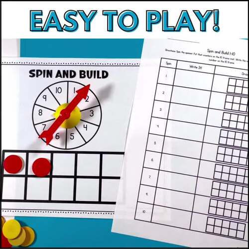 Counting to 20 Differentiated Number Sense Center with 10 Frames