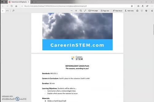 Seasons according to you, a Meteorologist! by Career In STEM | TpT