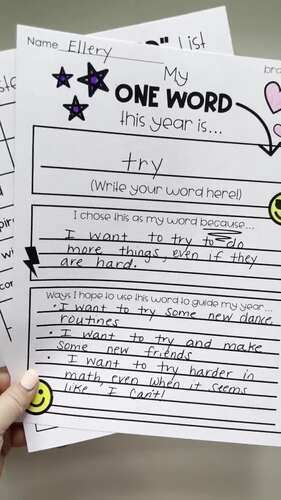 One Word Project Goal Setting Friendship Bracelet Activity and Craft