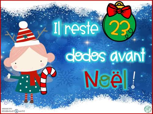 Christmas Interactive Calendar | Calendrier de l'Avent animé-Décompte Noël