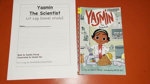 Yasmin The Scientist Lit Log (novel study) by MrsDsEducationalTools