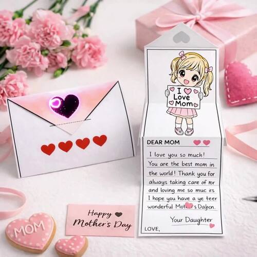 Mother’s Day Love Letter Crafts, DIY Letter & Envelope, Writing ...