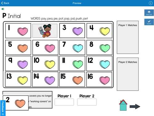 Valentine Theme Articulation Memory Game Speech Therapy Boom Cards