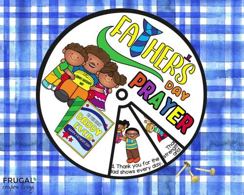 Father's Day Prayer Wheel Bible Craft, Printable Christian Father’s Day ...