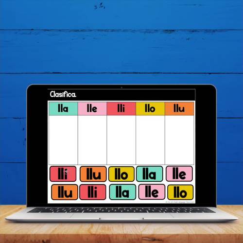 Dígrafo Ll Digital lla lle lli llo llu Sílabas con la letra ll Actividades