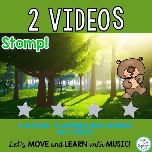 Animals Body Percussion Steady Beat Play Along Activities: PreK-2