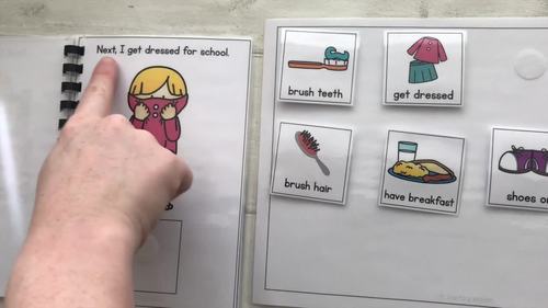 Getting Ready for School Life Skills Adapted Book Sequencing by ...