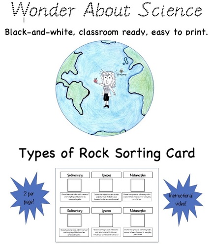 Identifying 3 Types of Rocks: Video and Worksheet | TPT
