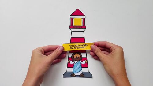 Jesus is the Light Lighthouse Craft Activity, Sunday School Crafts ...