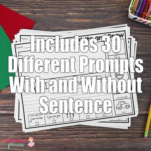 December Writing Prompts for Kindergarten by The Printable Princess