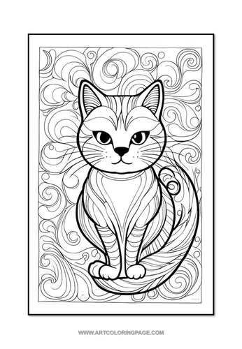 Unveil the Magic of Feline Artistry with Cat Abstract Volume 6 | TPT