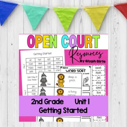 Open Court Reading 2nd Grade Getting Started Resources by Glyph Girls