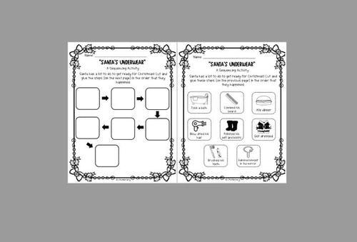 Santa's Underwear Book Companion | Christmas Read Aloud Activities