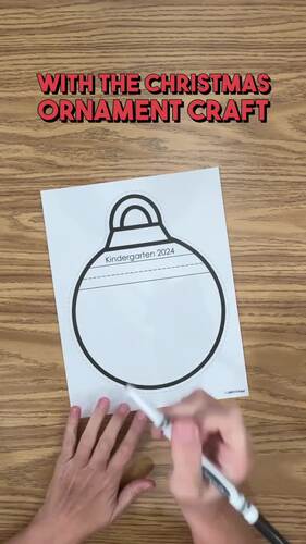 Christmas Ornament Craft for Kindergarten, Build an Ornament Craft Project