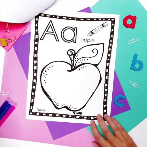 Alphabet Coloring Pages Alphabet Coloring Book Letter Recognition ...