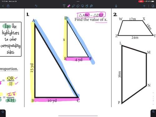 Similar Figures Foldable Notes + Instructional Video Lesson | TPT