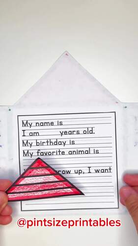 Back to School Open House Craft | All About Me Foldable House Activity