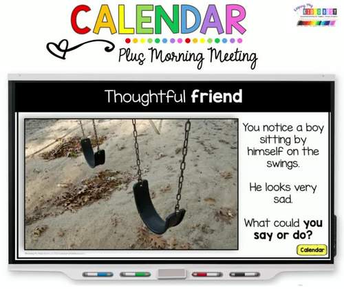 First Grade Calendar morning meeting October Digital Google Slides ...