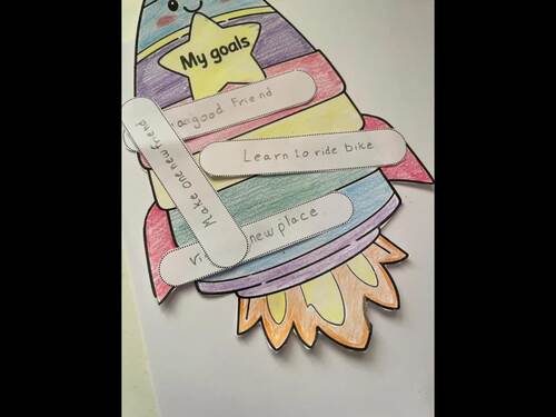 Goal Setting Rocket Craft, New Year Goal Setting Activity , SEL ...
