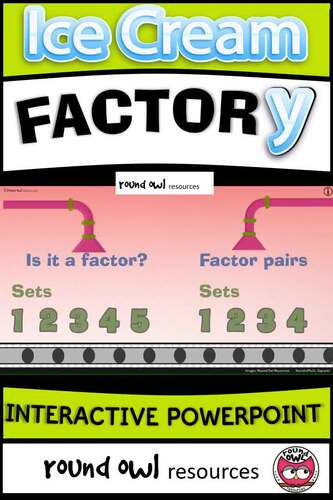 Factors - Icecream Factory by Round Owl Resources | TPT