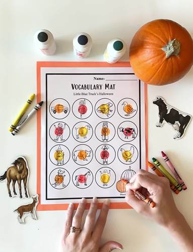 Little Blue Truck's Halloween - Speech Therapy Book Companion | TPT