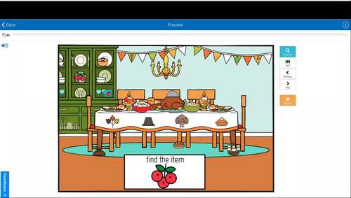 Thanksgiving Scavenger Hunt and WH Question Scene Boom Cards™ | TPT