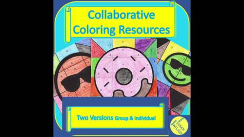 High School Math Collaborative Color by Numbers Bundle 1 | TPT