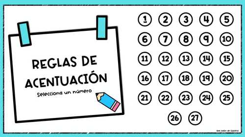 Acentuación - PowerPoint interactivo y tarjetas by Mi salón de Español