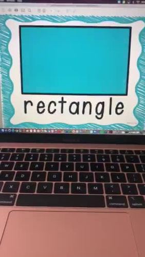 Rainbow Classroom 2-D Shape Anchor Chart by Shine Design | TPT