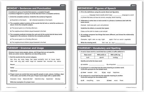 Canadian Daily Language Skills Grade 4 Spiral Review by Chalkboard ...