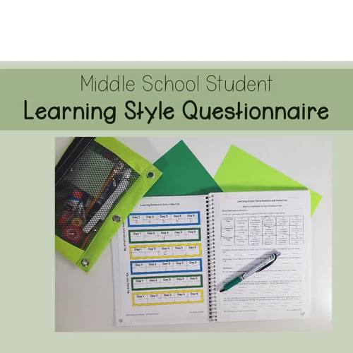Learning Styles Inventory Questionnaire - Middle School Learning ...