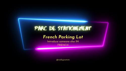 Salutations et introductions: Basic French greetings and introductions TPR