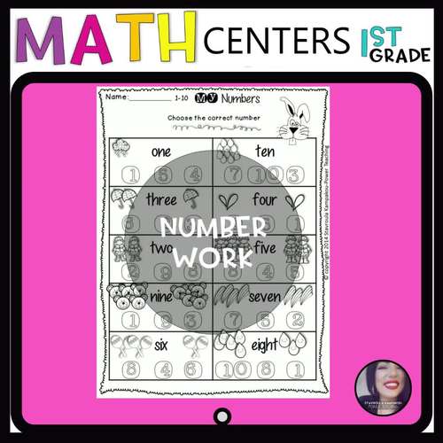 Spring Math Centers for 1st Grade | No-Prep Math Activities | TPT