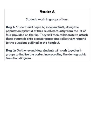 Population Pyramids Activity - AICE Environmental AS Unit#3 Managing ...