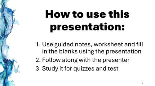 PowerPoint Presentation on Water Properties Biology and General Science