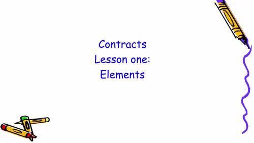 Contract Law Bundle: LawCookies, Contracts One - Four | TPT