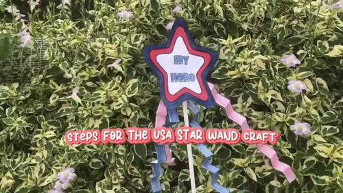 Patriotic Star Wand Craft – Printable for Memorial & Veterans Day
