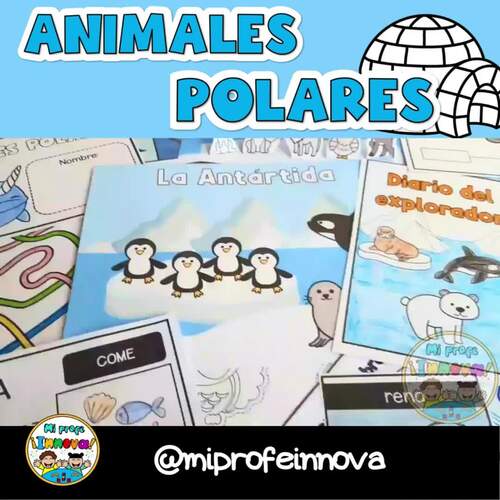 Polar Animals Activities in Spanish - Unit Arctic & Antarctica ...