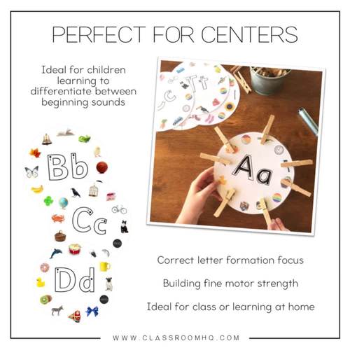 Beginning Sounds Alphabet Wheels | Science of Reading aligned by ...