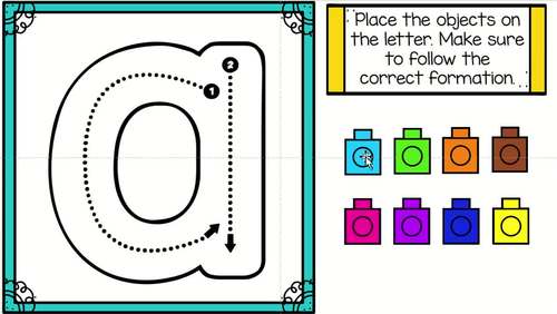 Lowercase Letter & Formation with CUBE Manipulatives - Digital Distance ...